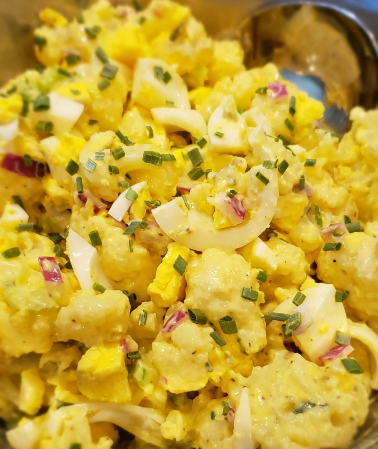 Classic Not Potato Salad - Big Fat Skinny Dish