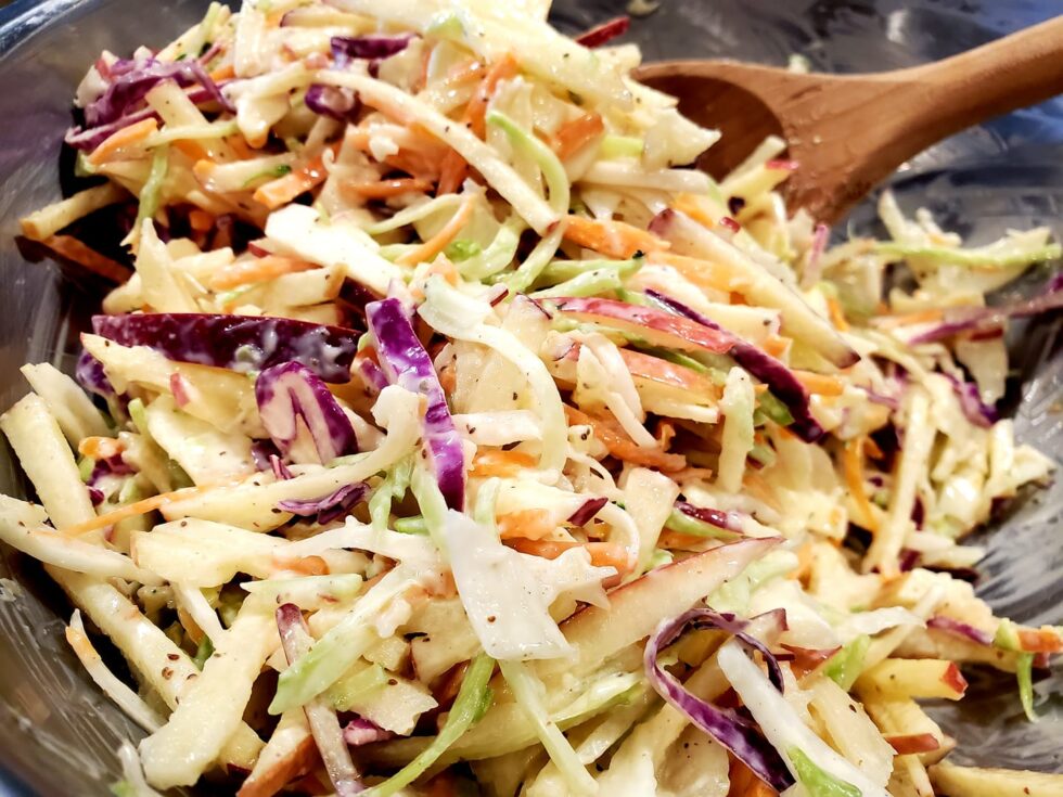 Apple Crunch Slaw - Big Fat Skinny Dish
